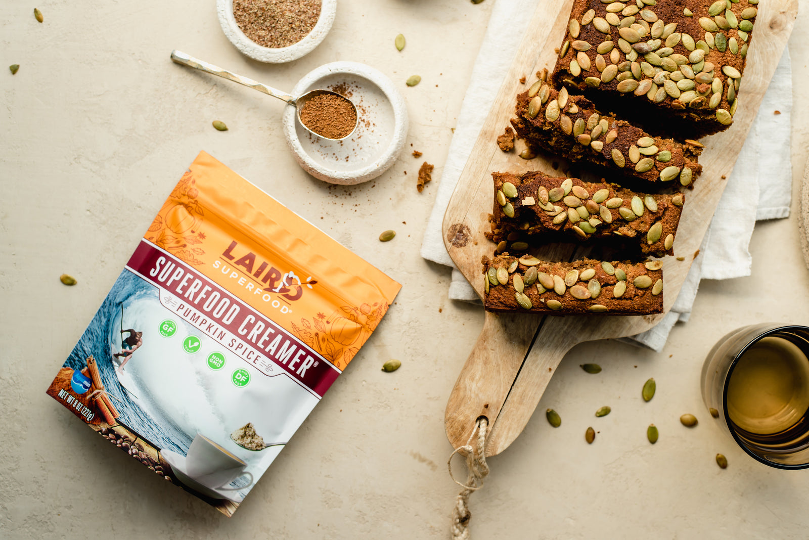 Vegan Pumpkin Bread Recipe | Laird Superfood