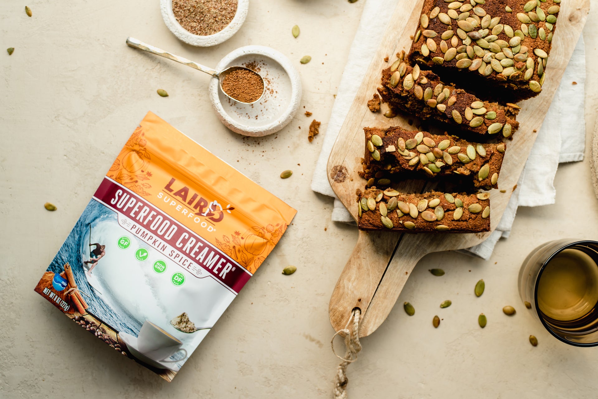 Vegan Pumpkin Bread Recipe | Laird Superfood