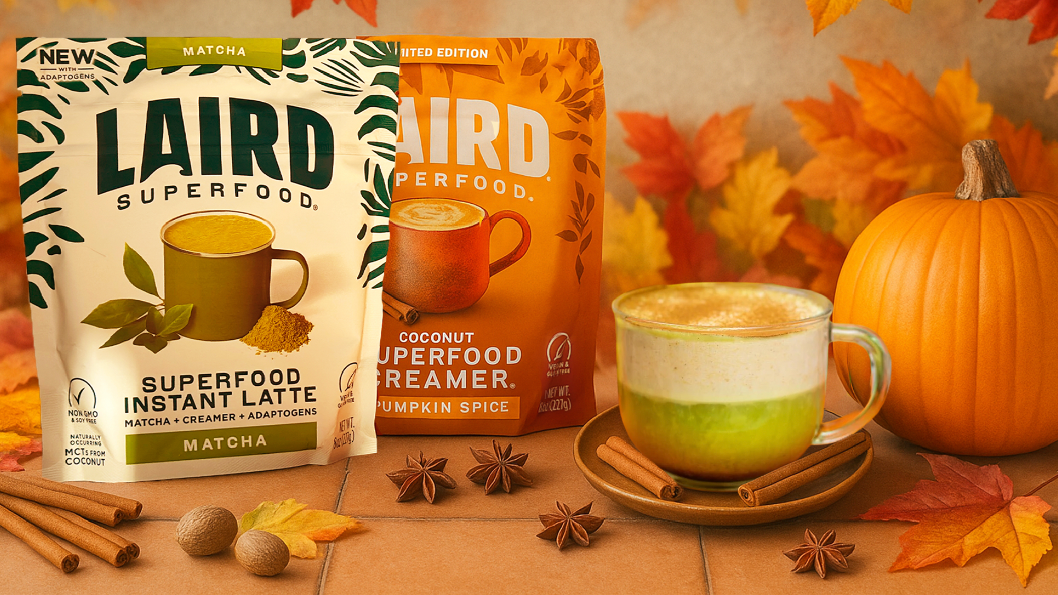 Pumpkin Spice Matcha Latte – Laird Superfood