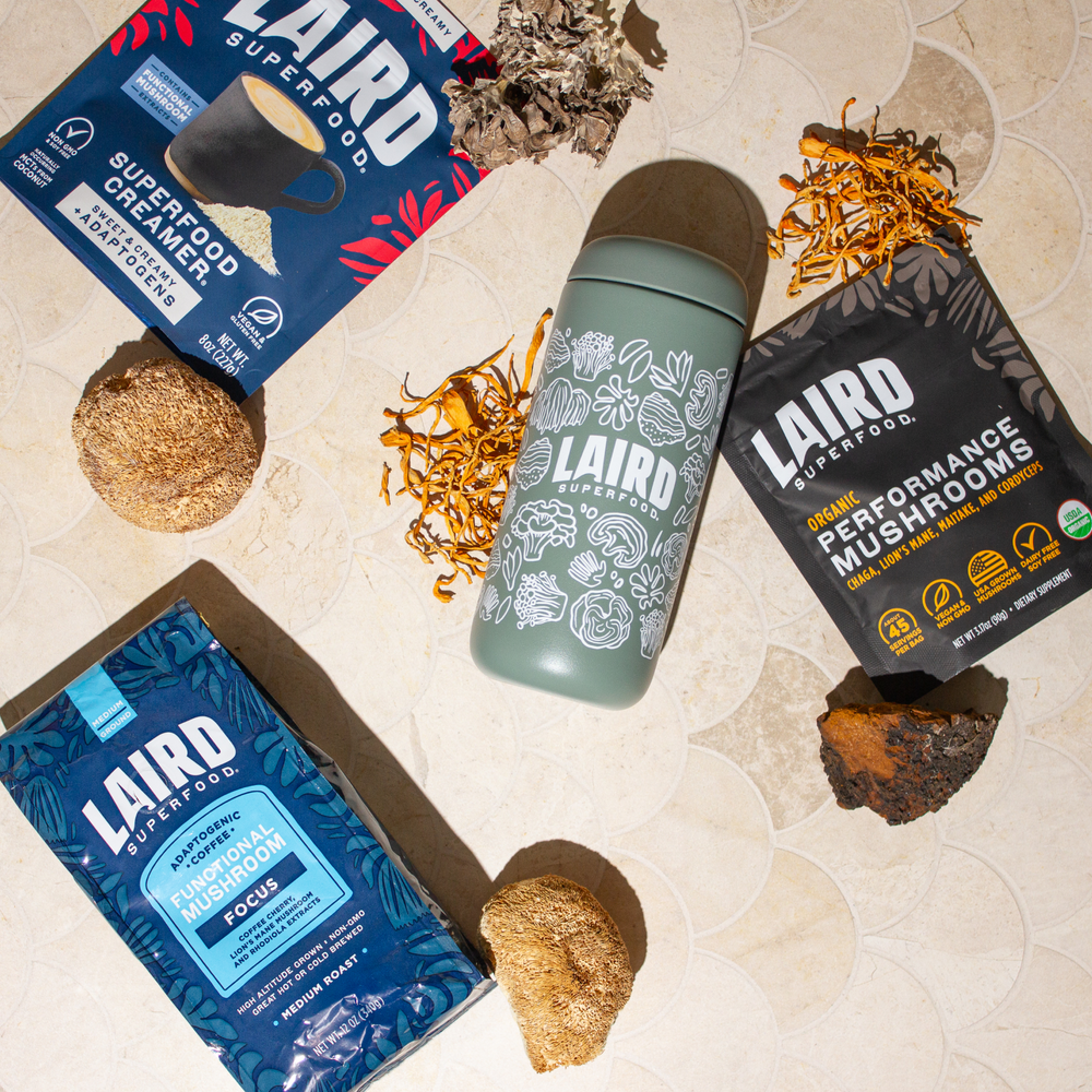 Mushroom Powder: Lion's Mane, Chaga & Cordyceps | Laird Superfood