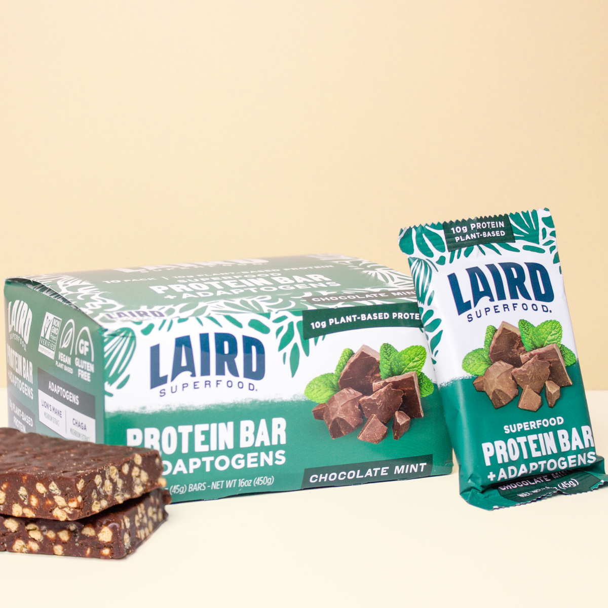 Mint Chocolate Protein Bars | Laird Superfood