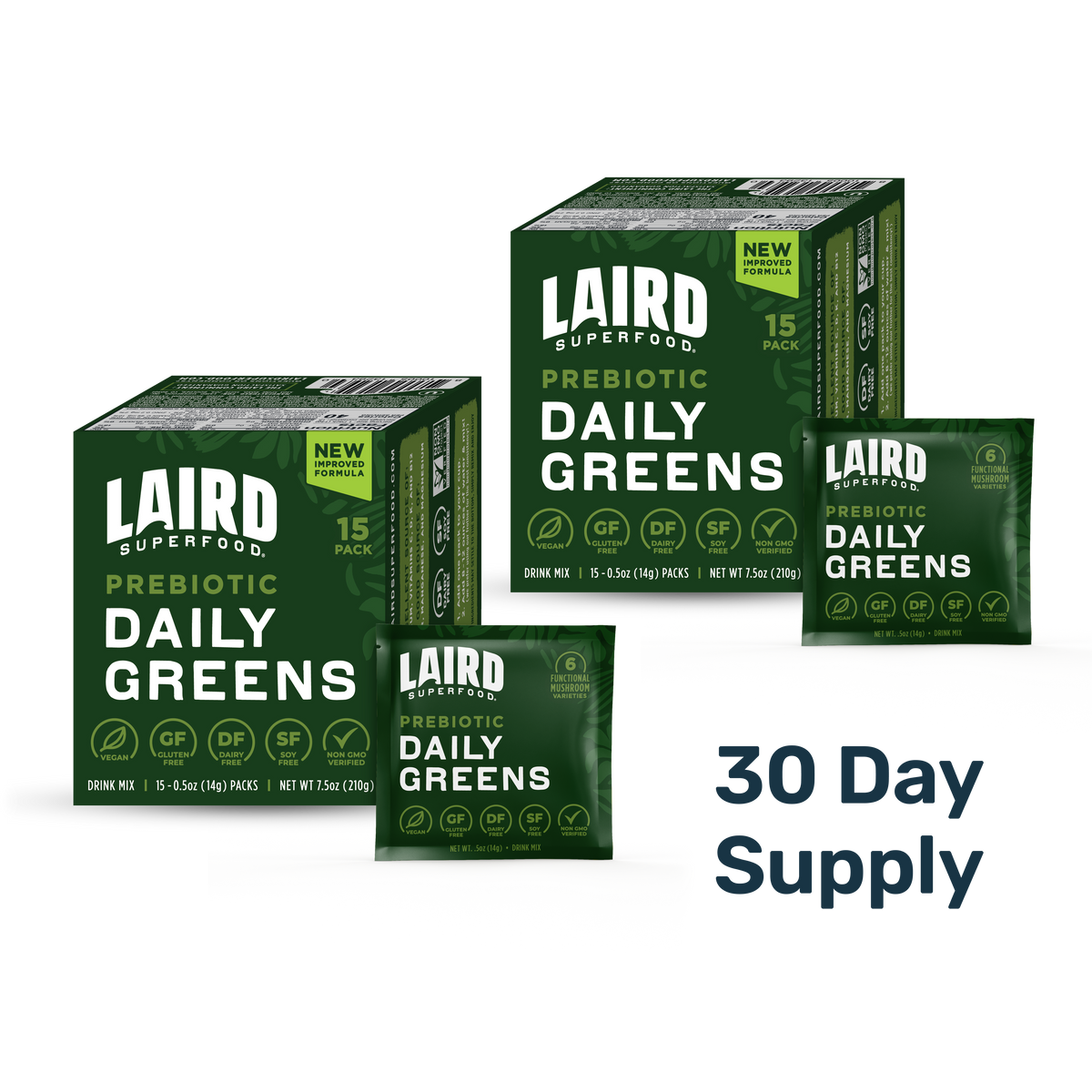 Daily Greens Powder - Prebiotic Greens Drink | Laird Superfood
