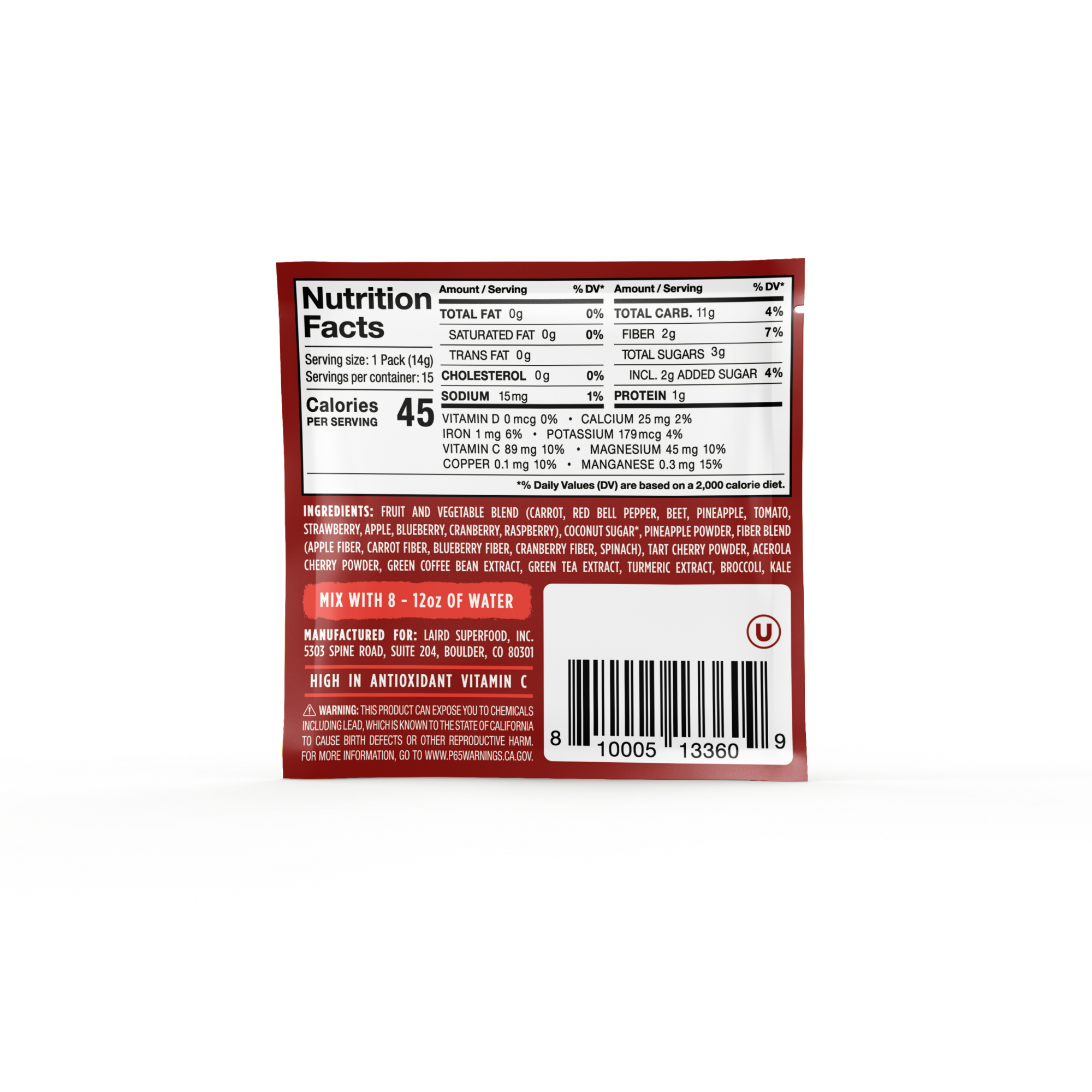 Daily Reds - Antioxidant Drink Powder | Laird Superfood