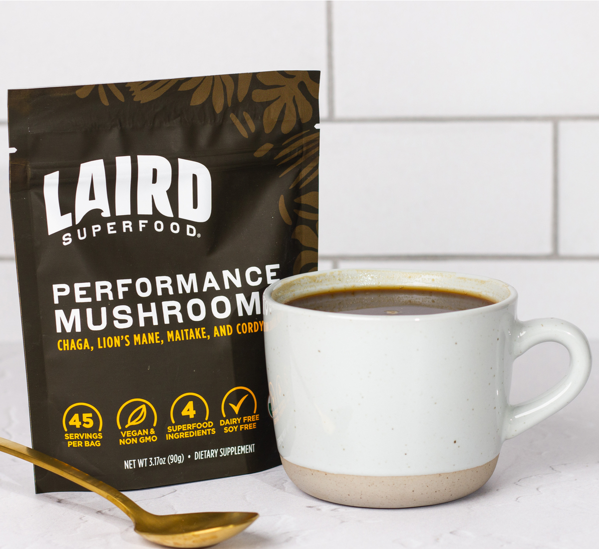 Mushroom Powder: Lion's Mane, Chaga & Cordyceps | Laird Superfood