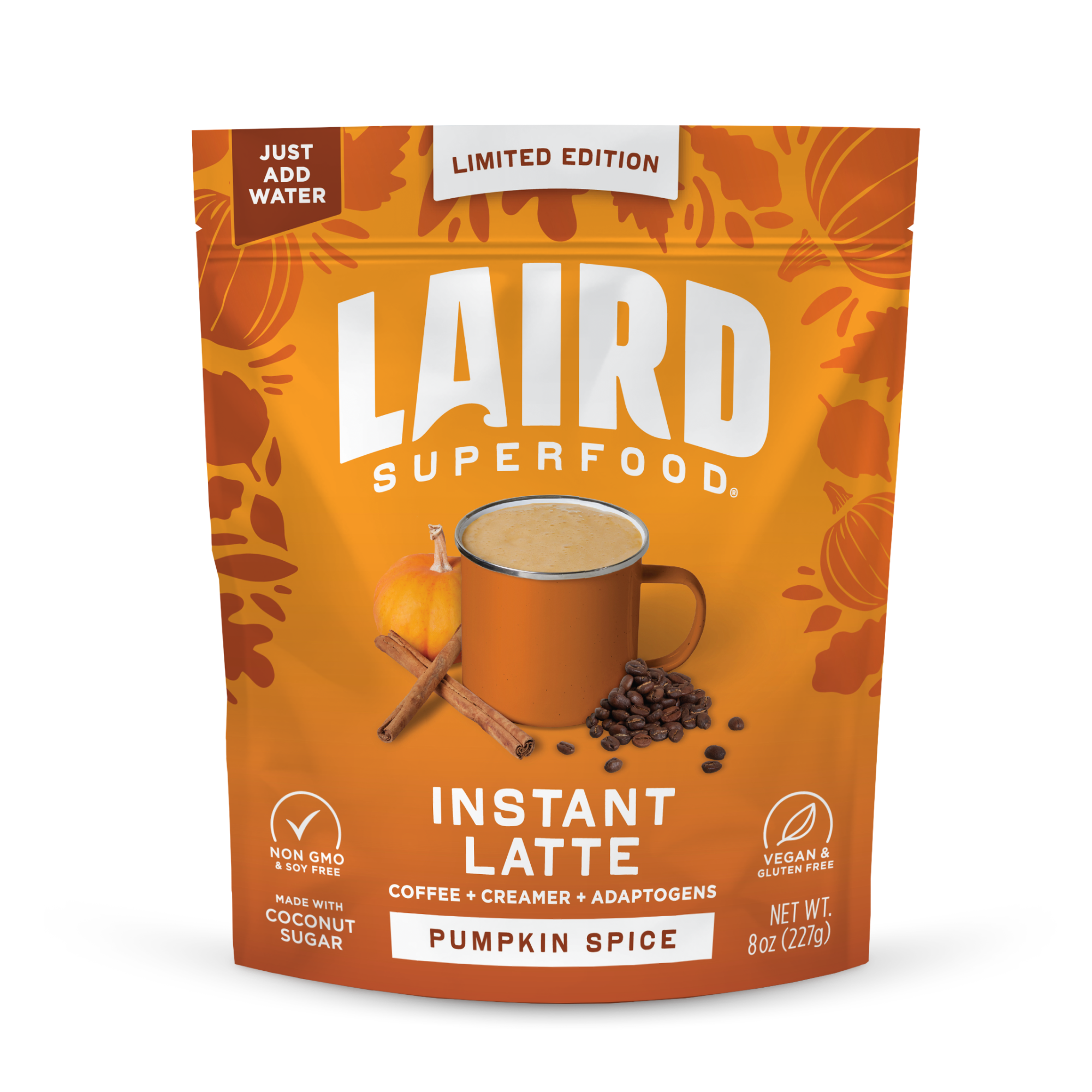 Pumpkin Spice Instant Latte with Adaptogens | Laird Superfood