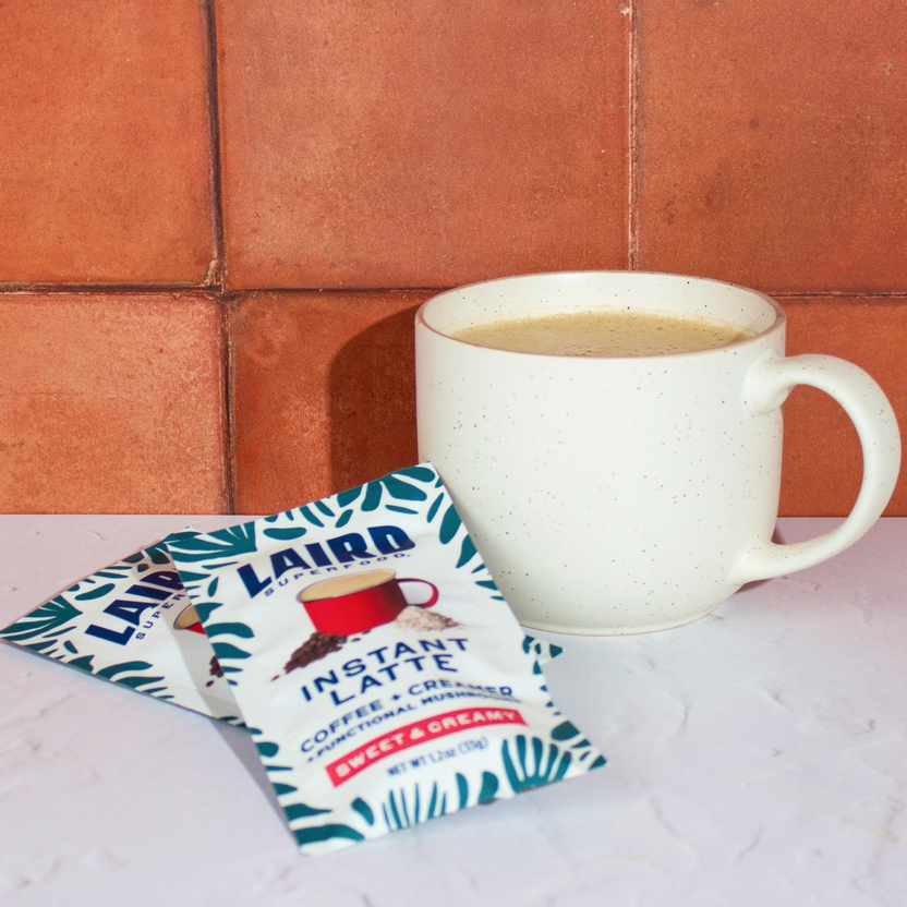 Sweet & Creamy Instant Latte with Adaptogens Single Serve | Laird Superfood