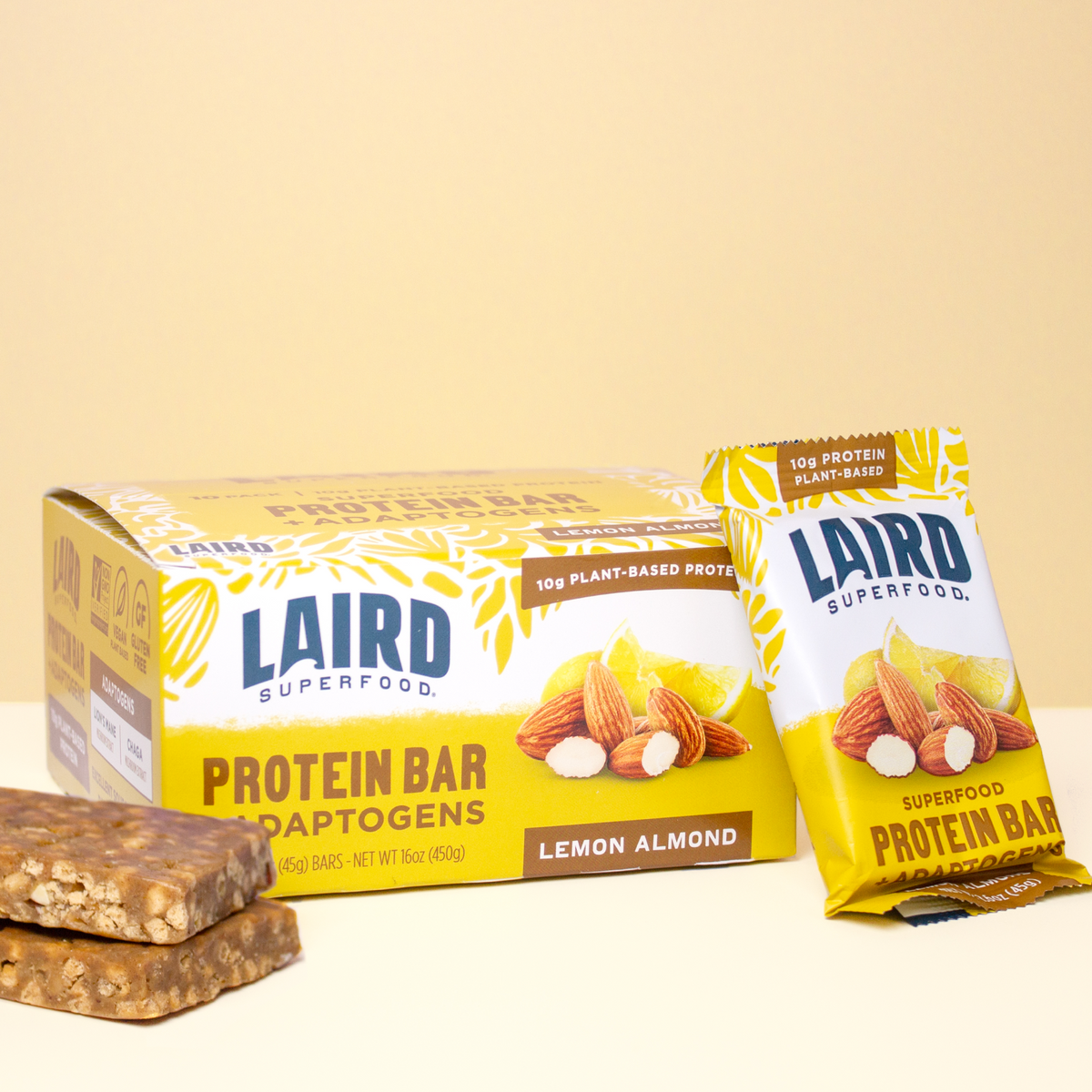 Lemon Almond Protein Bars | Laird Superfood