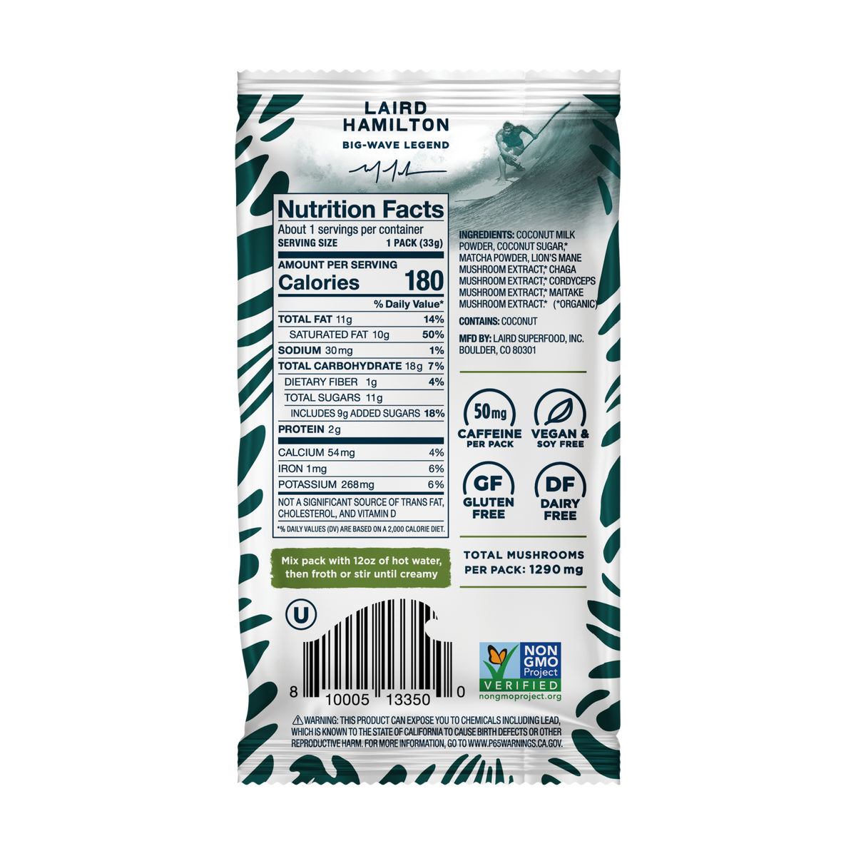 Matcha with Adaptogens | Single Serving Matcha Instant Lattes | Laird ...