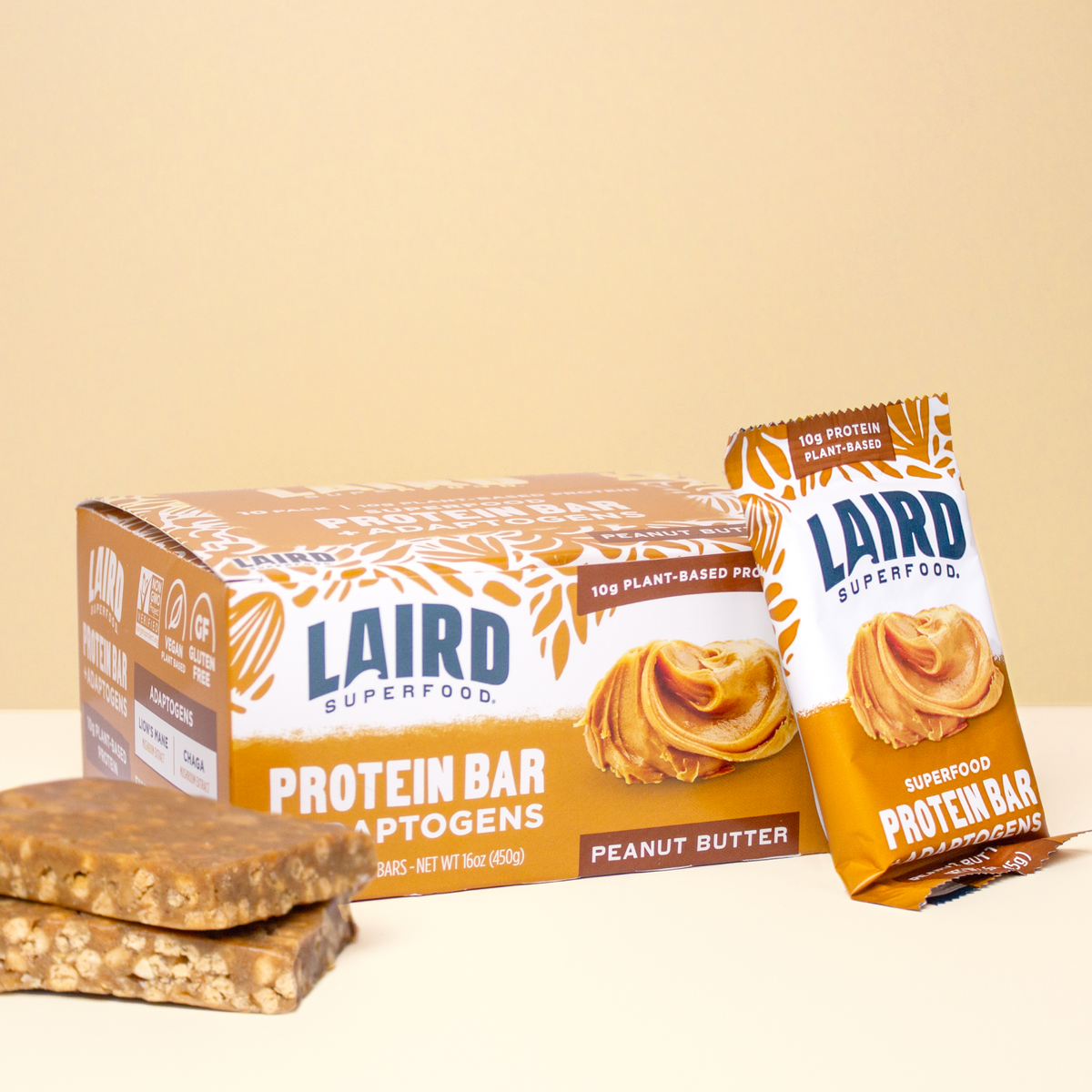 Peanut Butter Protein Bars | Laird Superfood