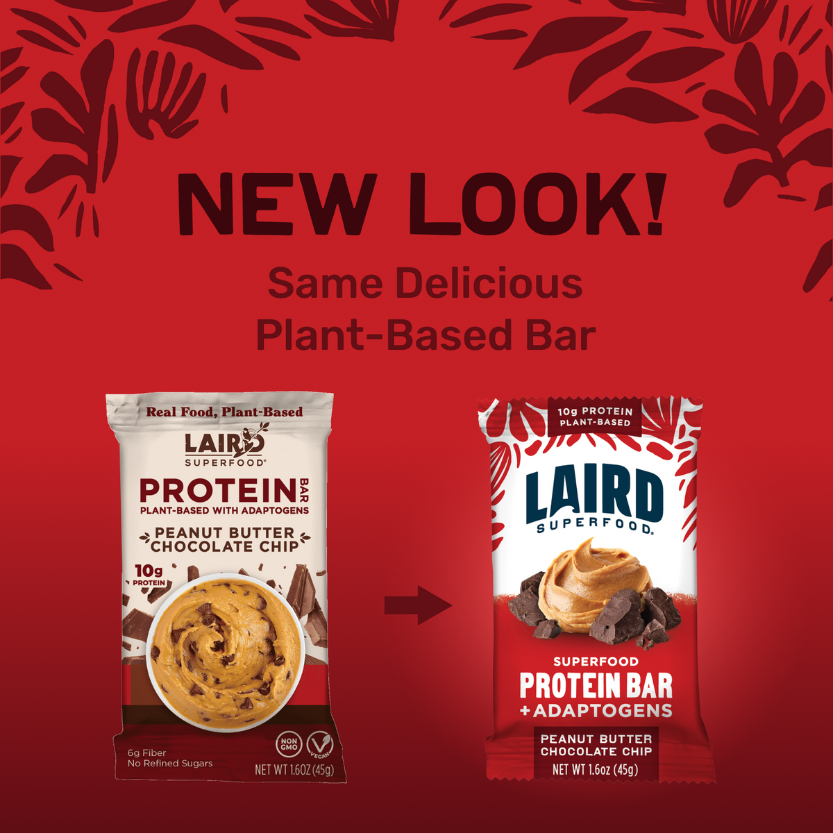 Peanut Butter Chocolate Chip Protein Bars | Laird Superfood