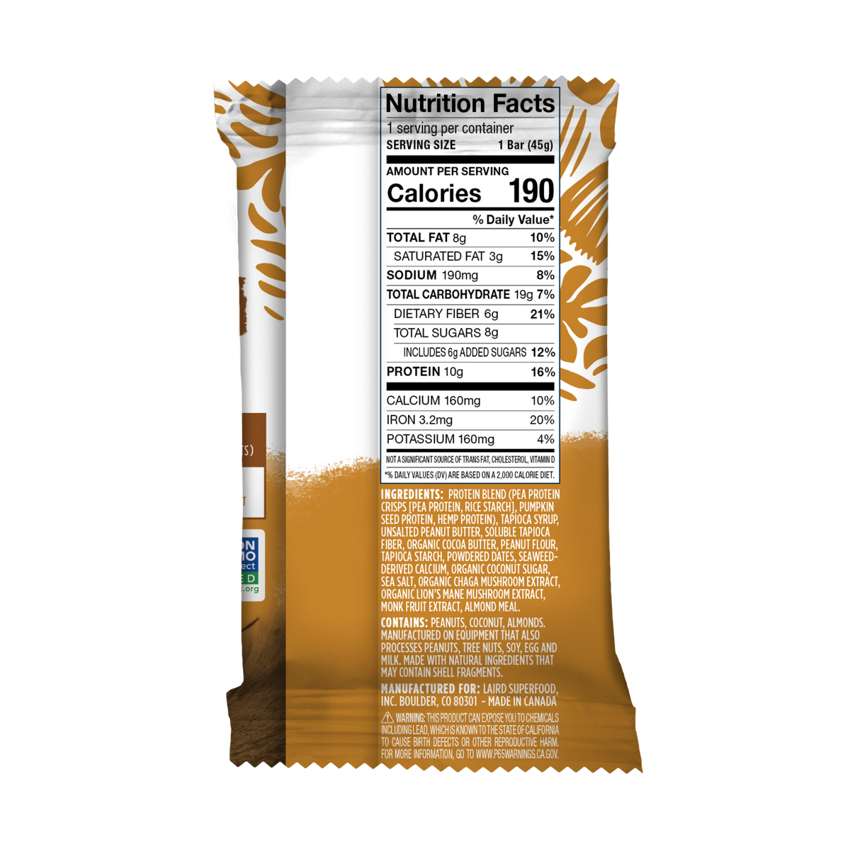 Peanut Butter Protein Bars | Laird Superfood