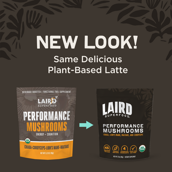 Mushroom Powder: Lion's Mane, Chaga & Cordyceps | Laird Superfood