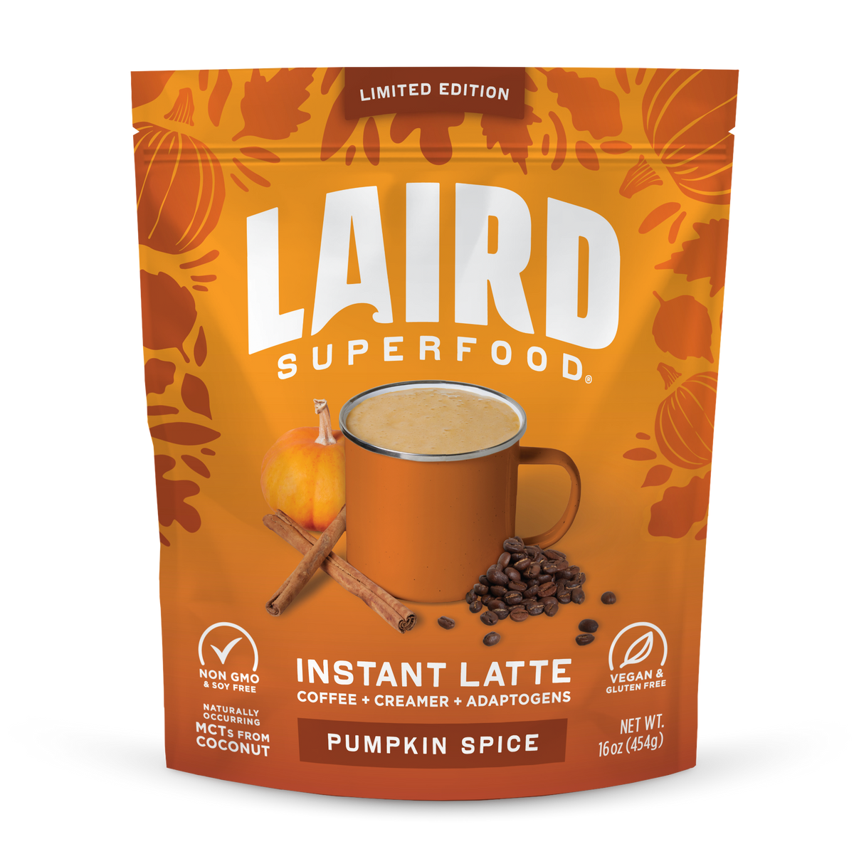 Pumpkin Spice Instant Latte with Adaptogens | Laird Superfood