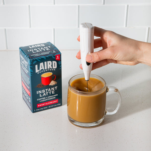 Sweet & Creamy Instant Latte with Adaptogens Single Serve | Laird Superfood